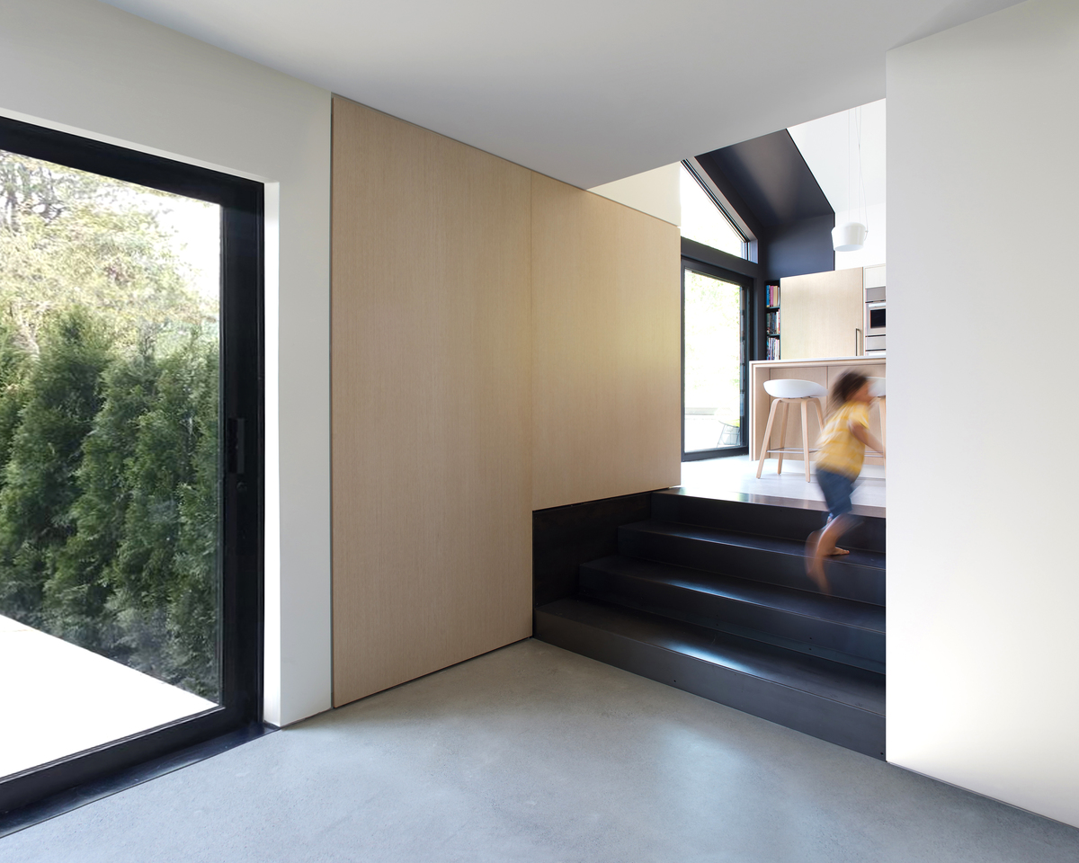 Split-level house renovation by D'Arcy Jones Architects