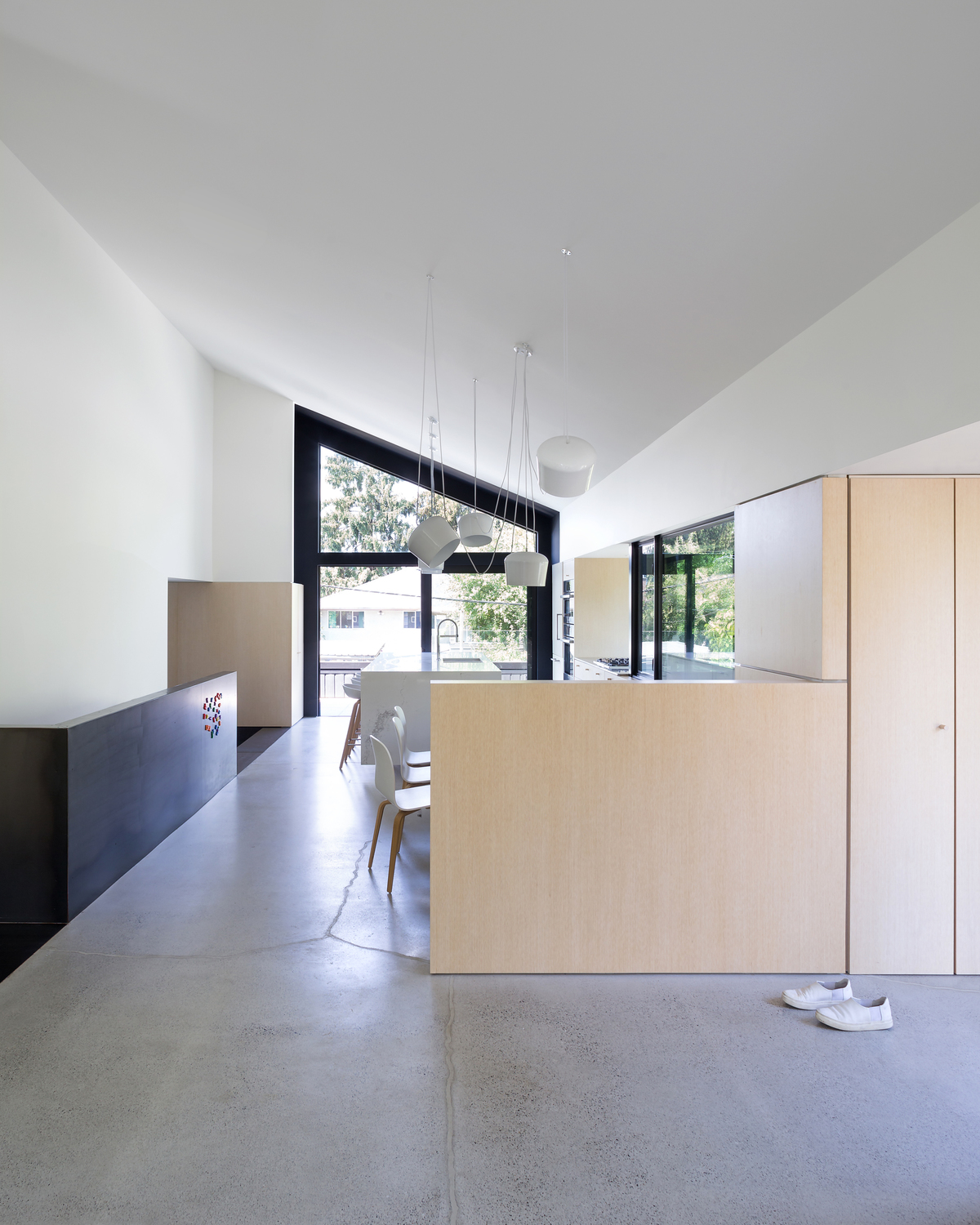 Split-level house renovation by D'Arcy Jones Architects